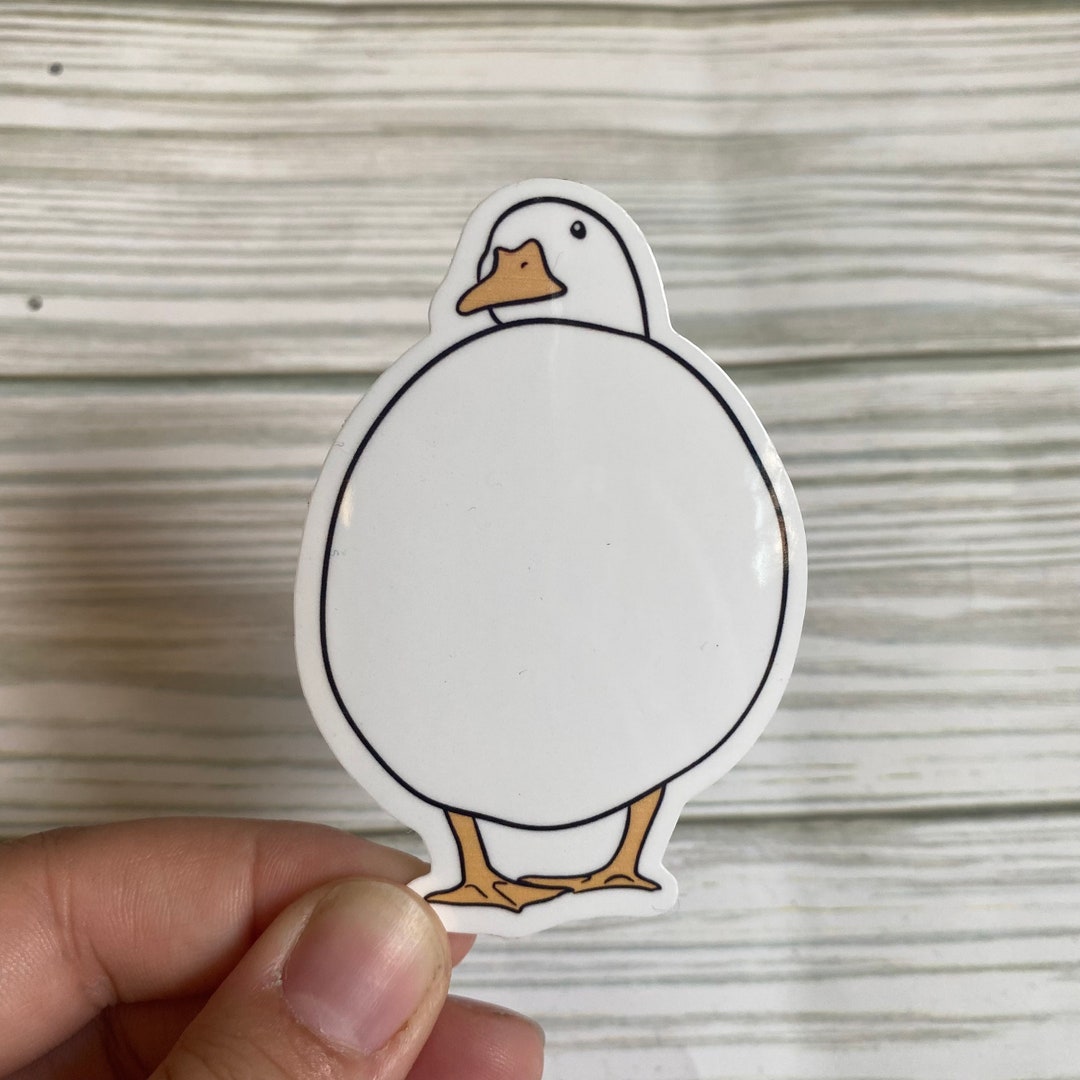 Thicc Goose Sticker/ Vinyl Sticker/ Goose Sticker/ Hydroflask ...