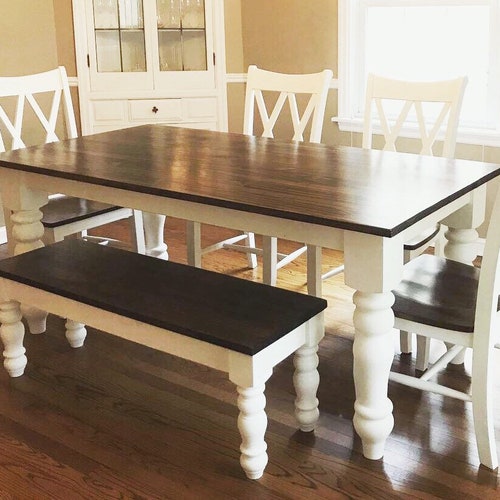 Rustic Farmhouse Dining Table Dining Room Set Dining Room - Etsy