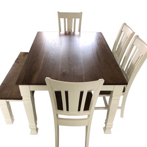 LEWIS Dining Table Custom Modern Farmhouse Table Farm House Table Set ...