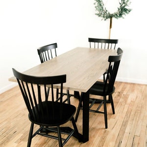 Modern Farmhouse Modern Dining Set Farmhouse Dining Set - Etsy