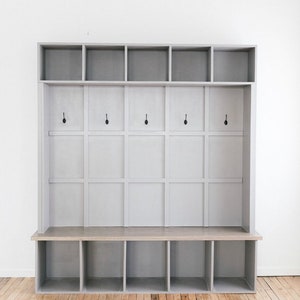 SUTTON Custom Hall Tree | Mudroom Locker | Entryway Console | Farmhouse ...