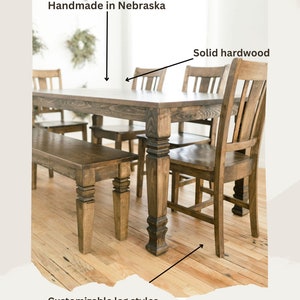 LEWIS Dining Table | Custom Modern Farmhouse Table | Farm House Table ...