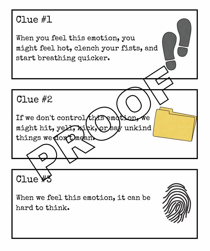 Feelings Detective Therapy Game for Kids - Etsy