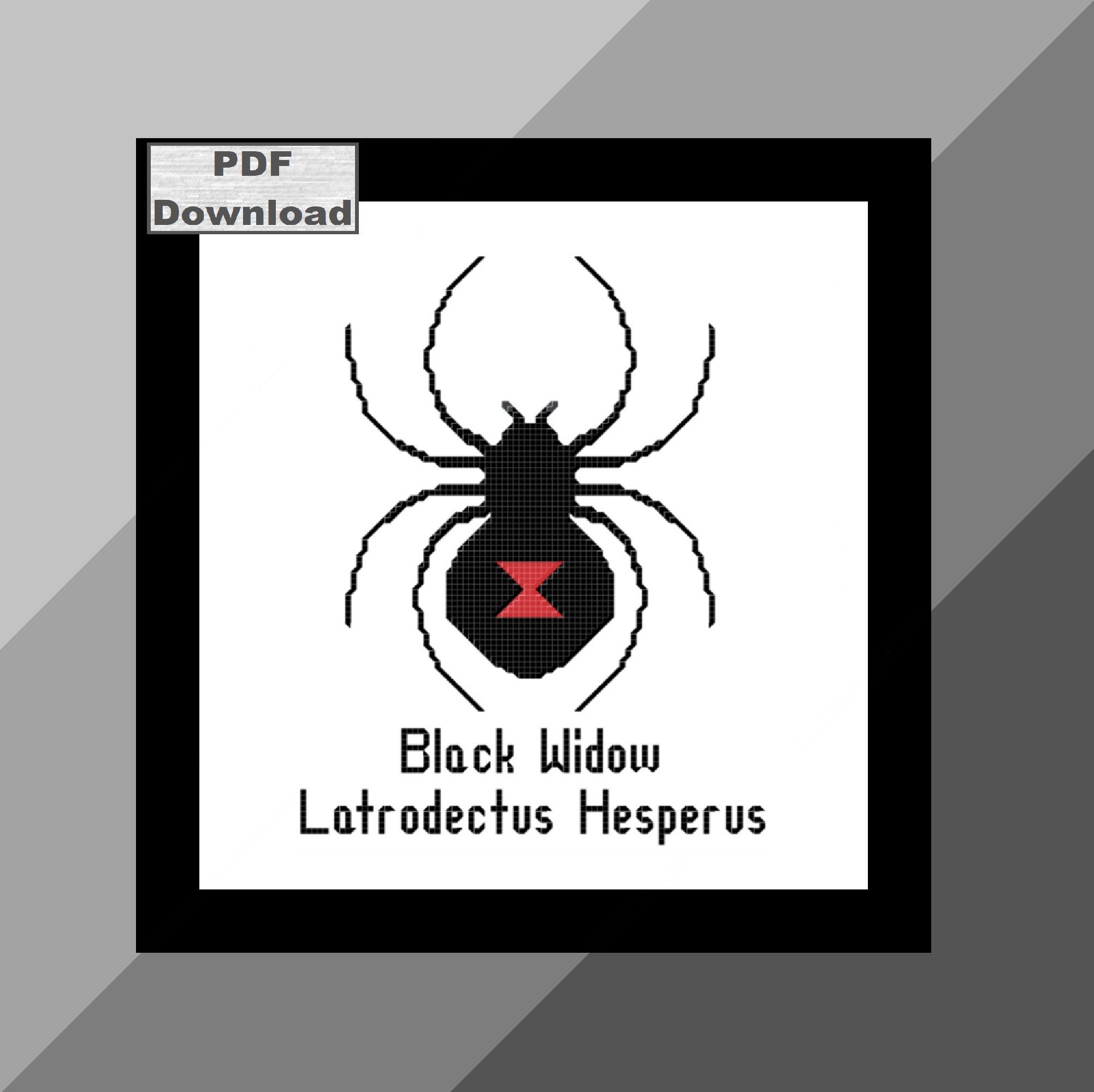 Buy Black Widow Spider Cross Stitch Pattern, Instant Download, PDF ...