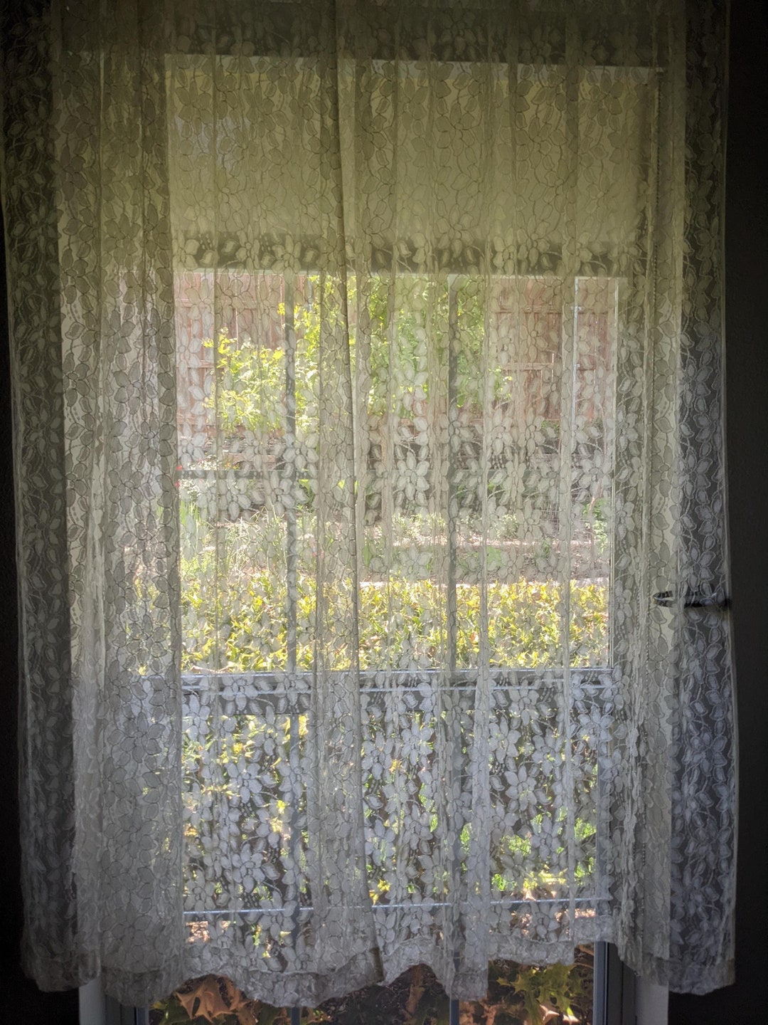 Extra-wide Sheers, 90"w X 94"l, Double Panel, Lace Curtains, Cream/off ...