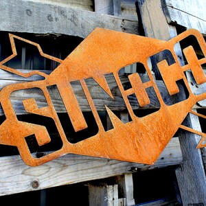 Sunoco Gas Station Garage Sign Large Wall Petroleum Plasma Art Garage ...
