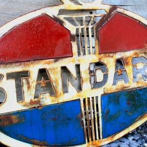 Paint & Rusty Patina Standard Oil Garage Sign Large 24 Wall Petroleum ...