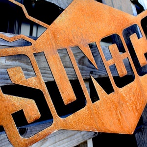 Sunoco Gas Station Garage Sign Large Wall Petroleum Plasma Art Garage ...
