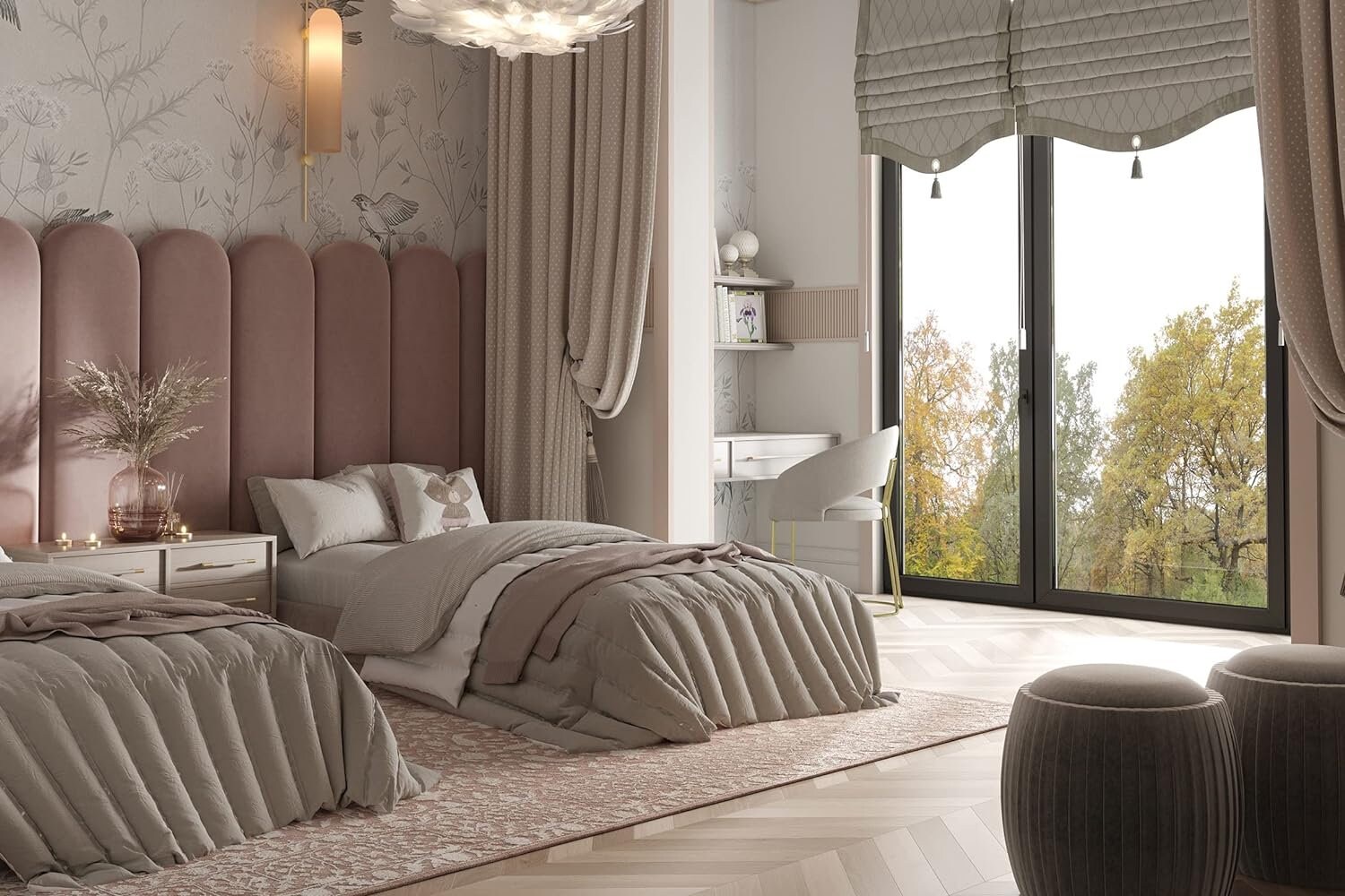 Upholstered Headboards Wall Panels & Bed Frames Any Size Custom Made to ...