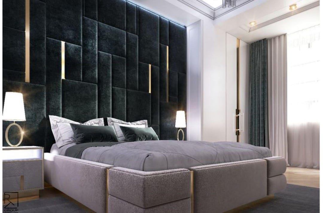 Upholstered Headboards Wall Panels & Bed Frames Any Size! Custom Made ...