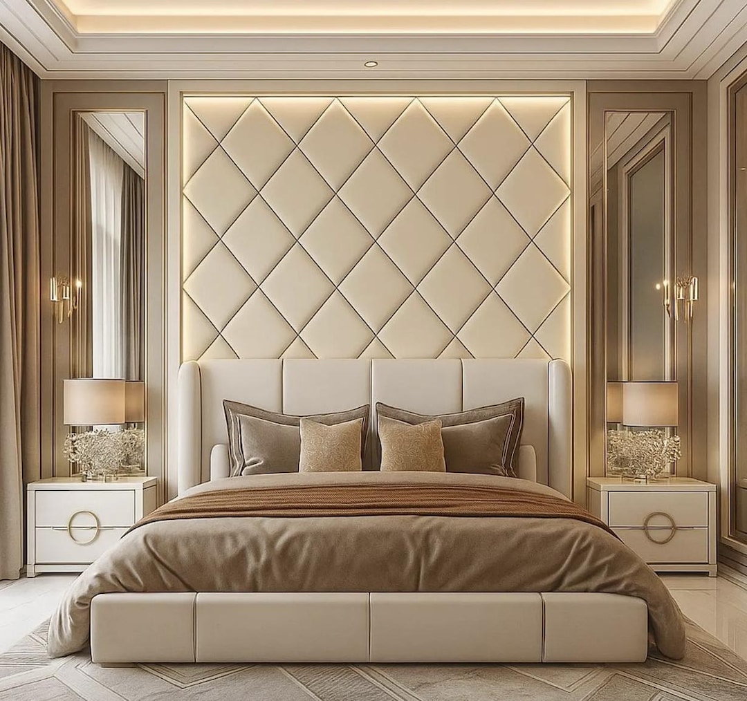 Custom Upholstered Headboards Wall Panels & Bed Frames Any Size! Made ...
