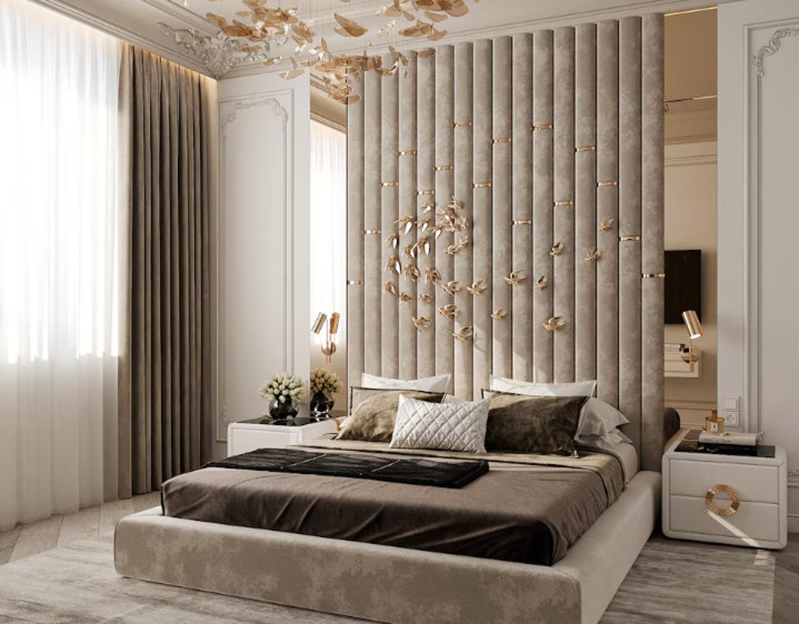 Upholstered Headboards Wall Panels & Bed Frames Any Size! Custom Made ...