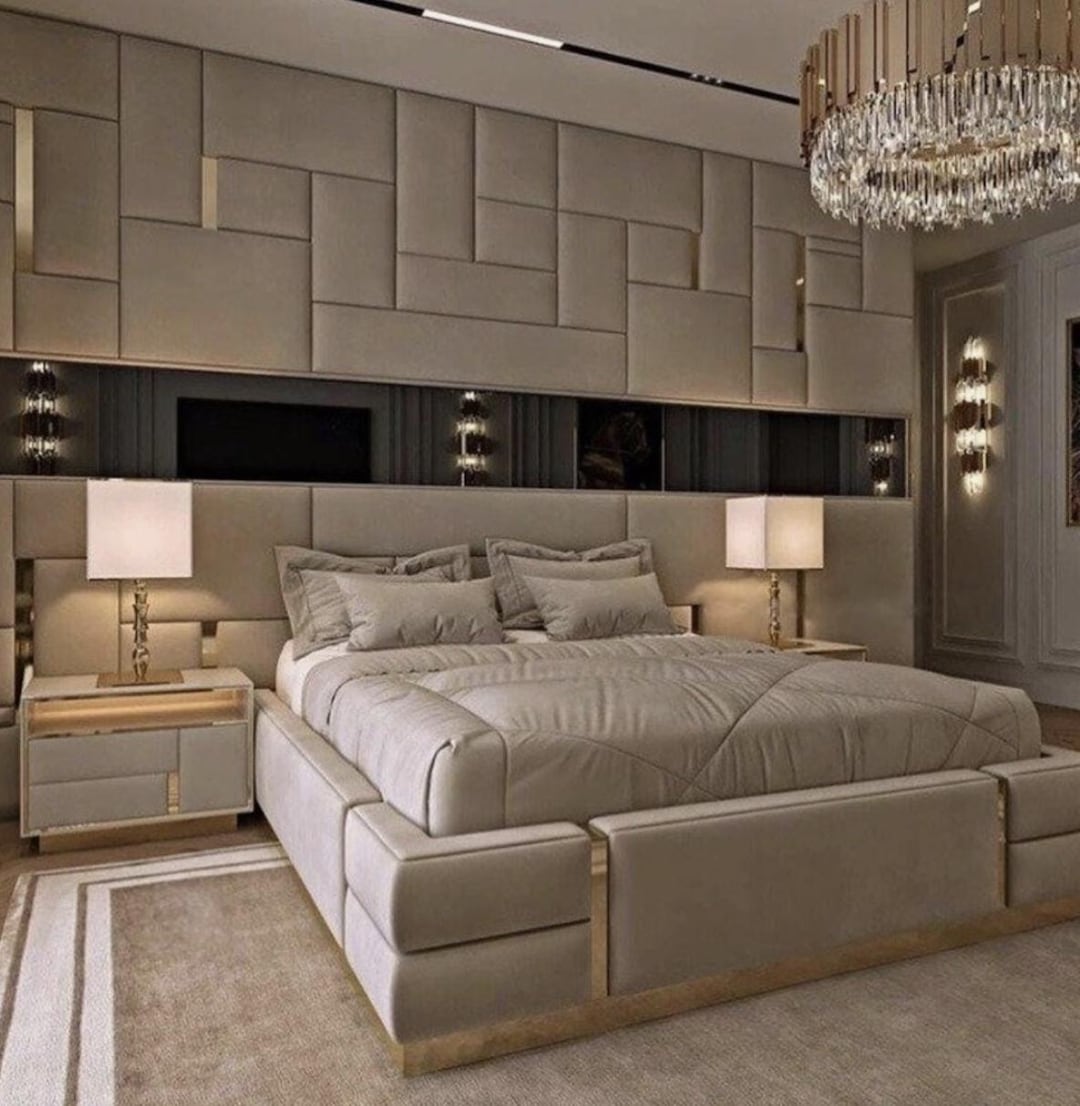 Upholstered Wall Panels & Bed Frames Any Size! Custom Based on Your ...