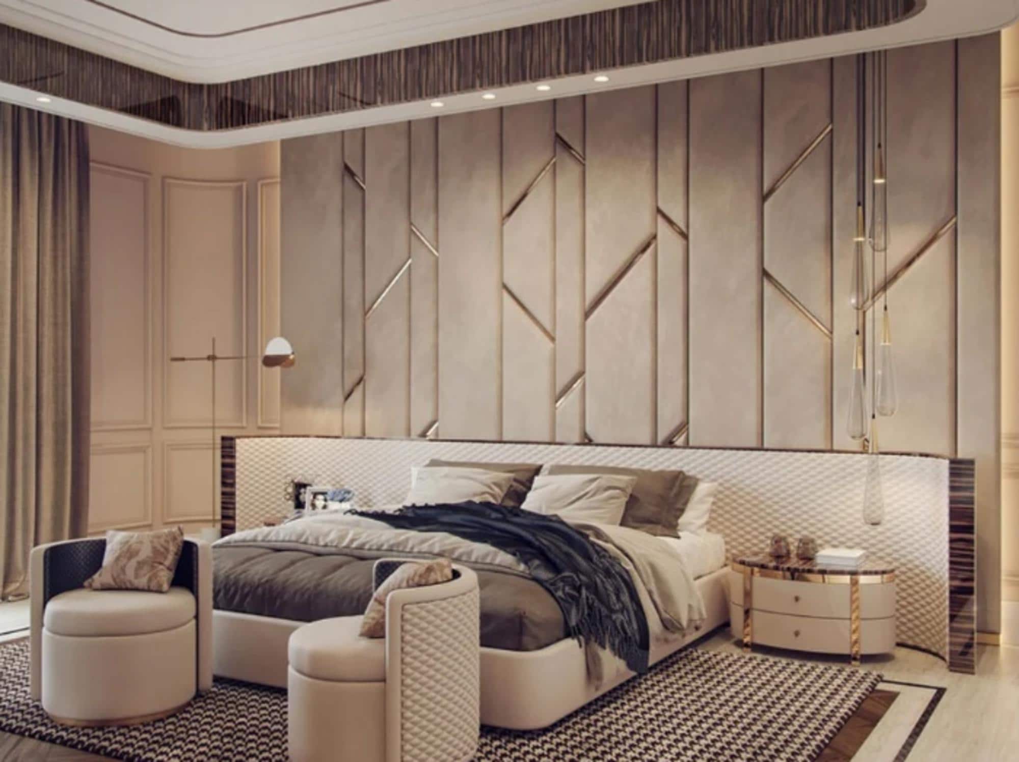 Upholstered Headboards Wall Panels & Bed Frames Any Size Custom Made to ...