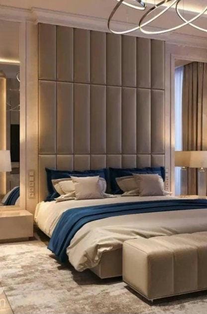 Upholstered Headboards Wall Panels & Bed Frames Any Size Custom Made to ...