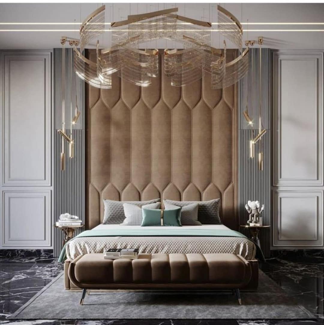Upholstered Headboards Wall Panels & Bed Frames Any Size! Custom Made ...