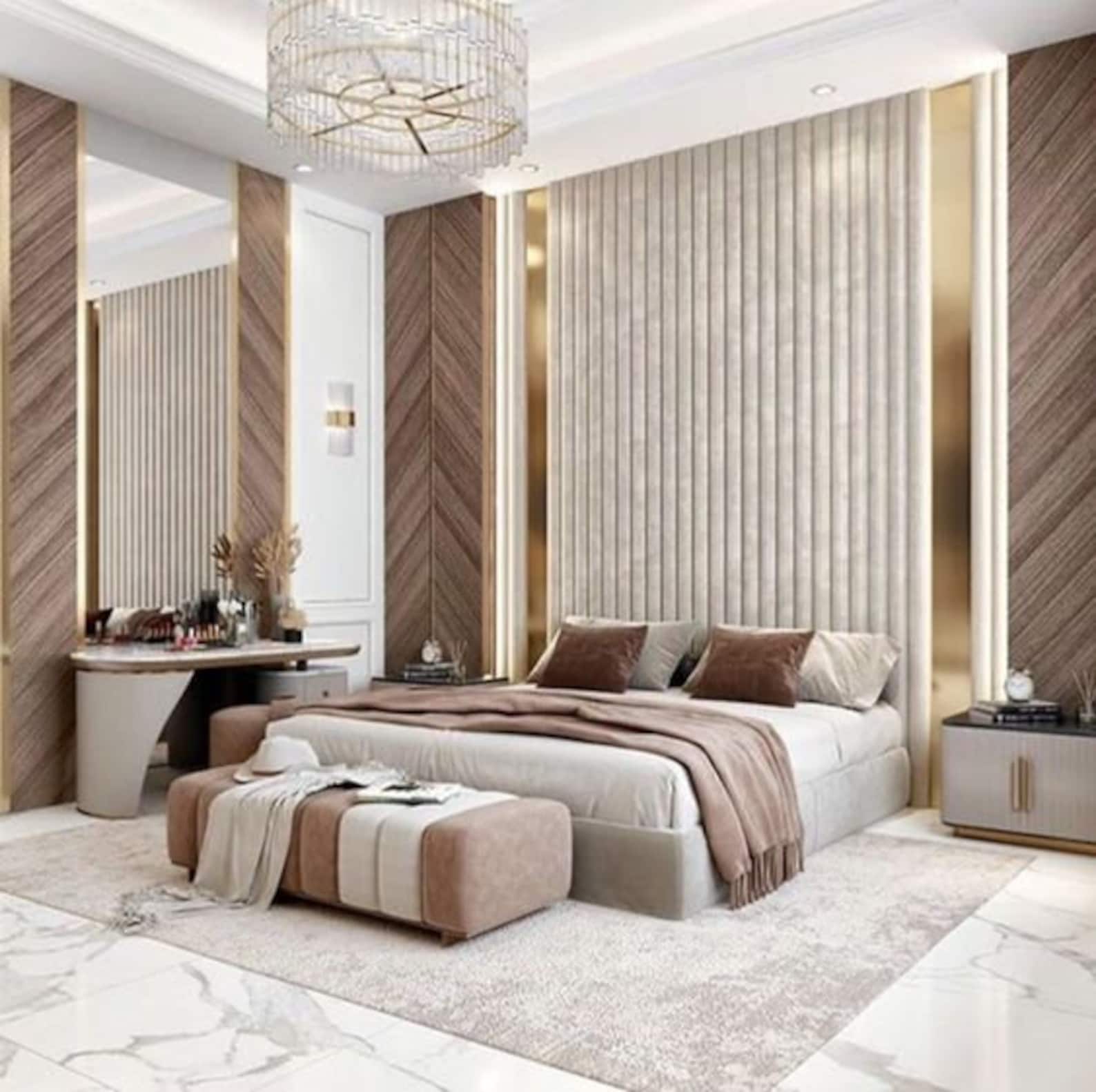 Curved Wood Fluted Ribbed Wall Panels With Top Curved Design Wood ...