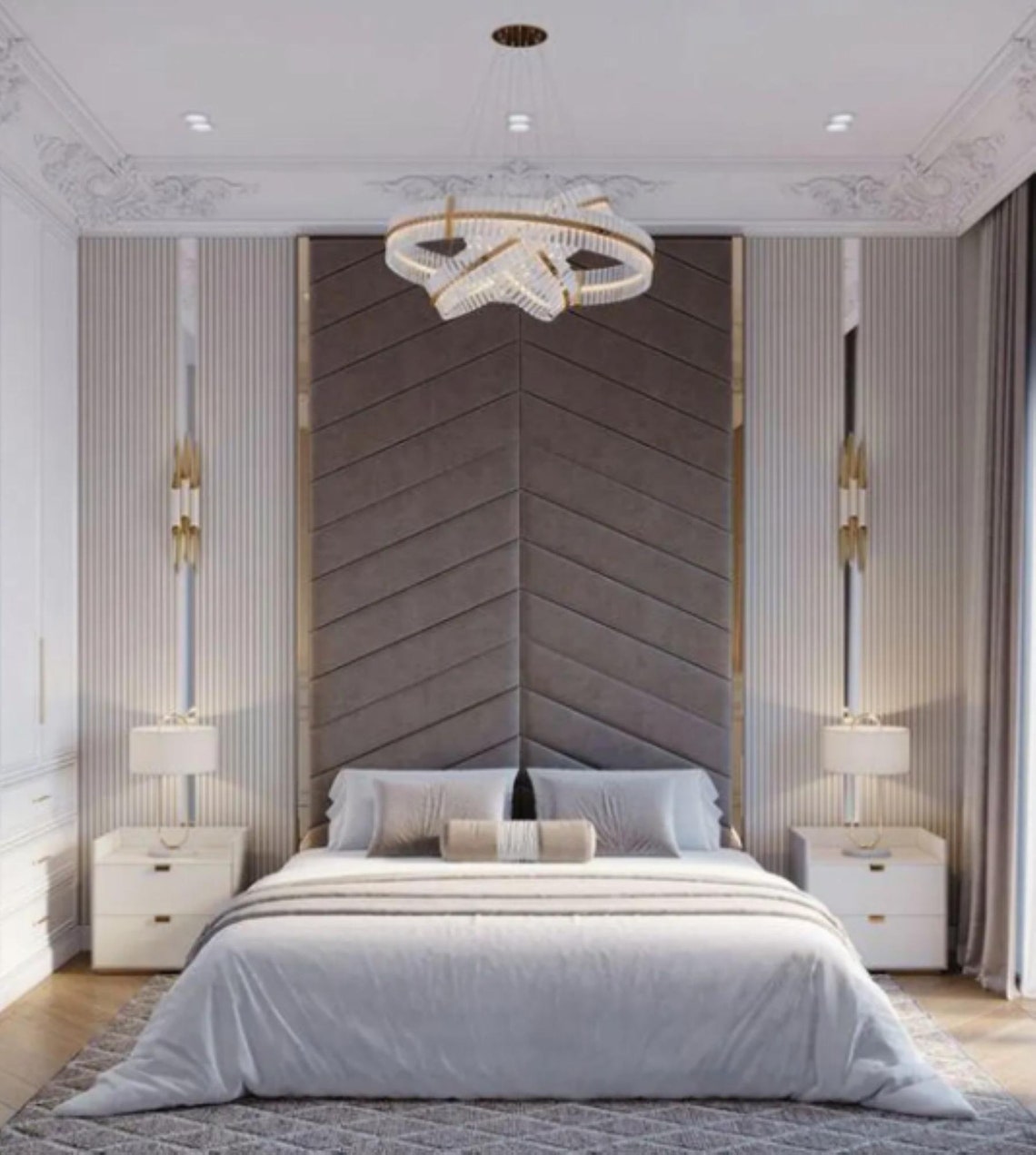 Upholstered Headboards Wall Panels & Bed Frames Any Size! Custom Made ...