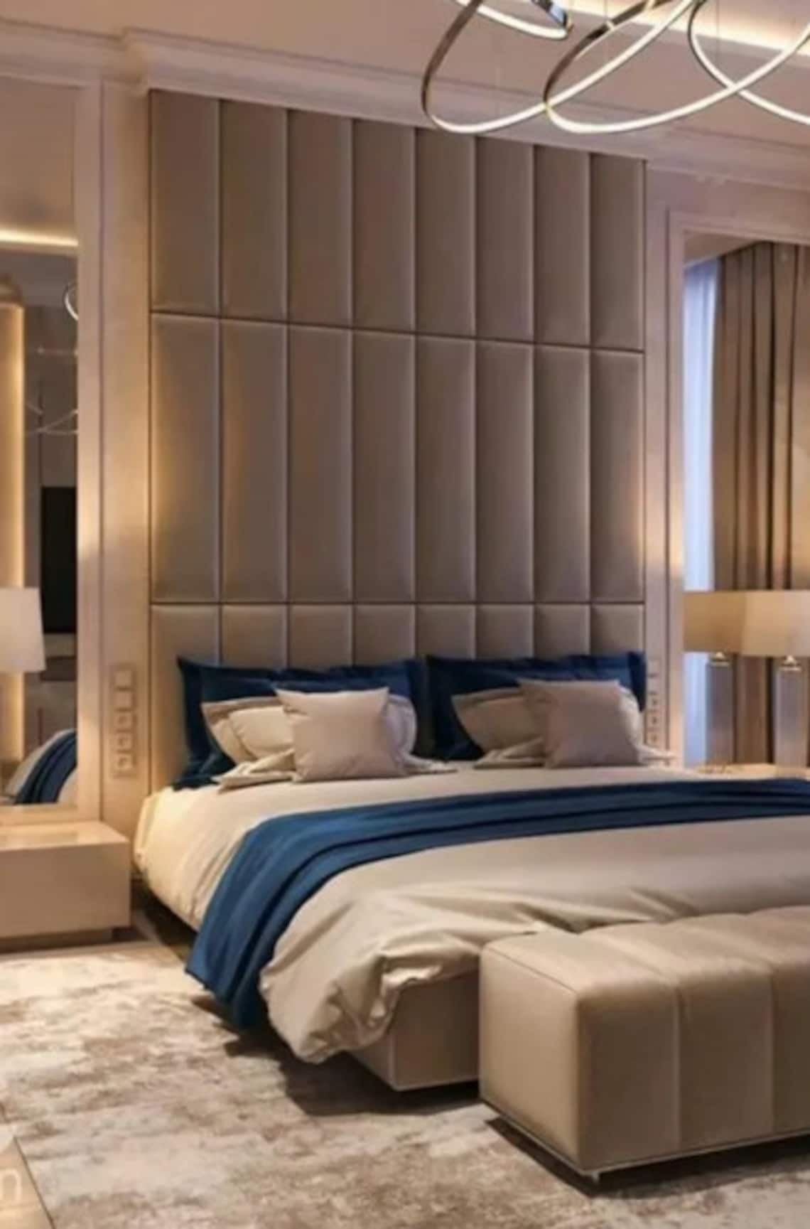 Upholstered Headboards Wall Panels & Bed Frames Any Size Custom Made to ...