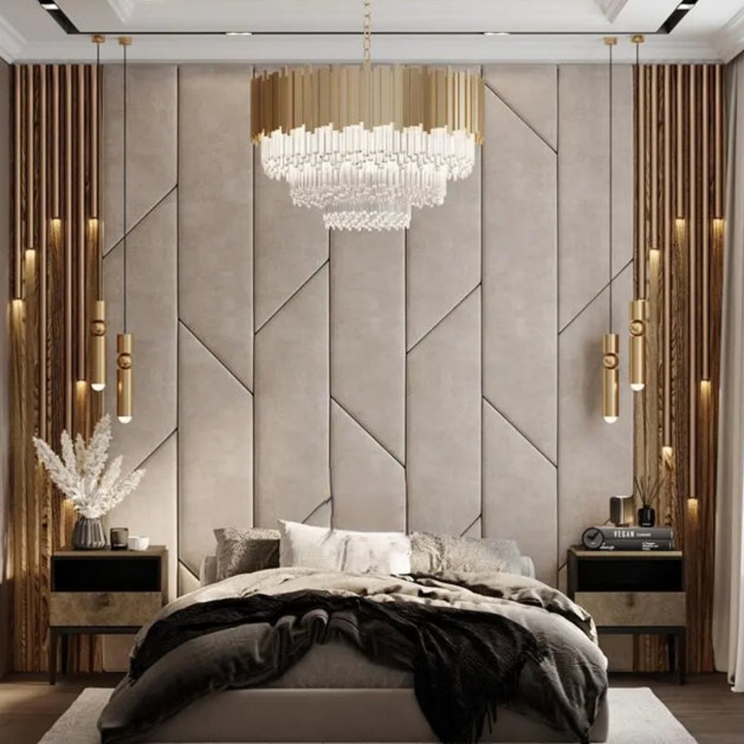 Upholstered Headboards Wall Panels & Bed Frames Any Size Custom Made to ...