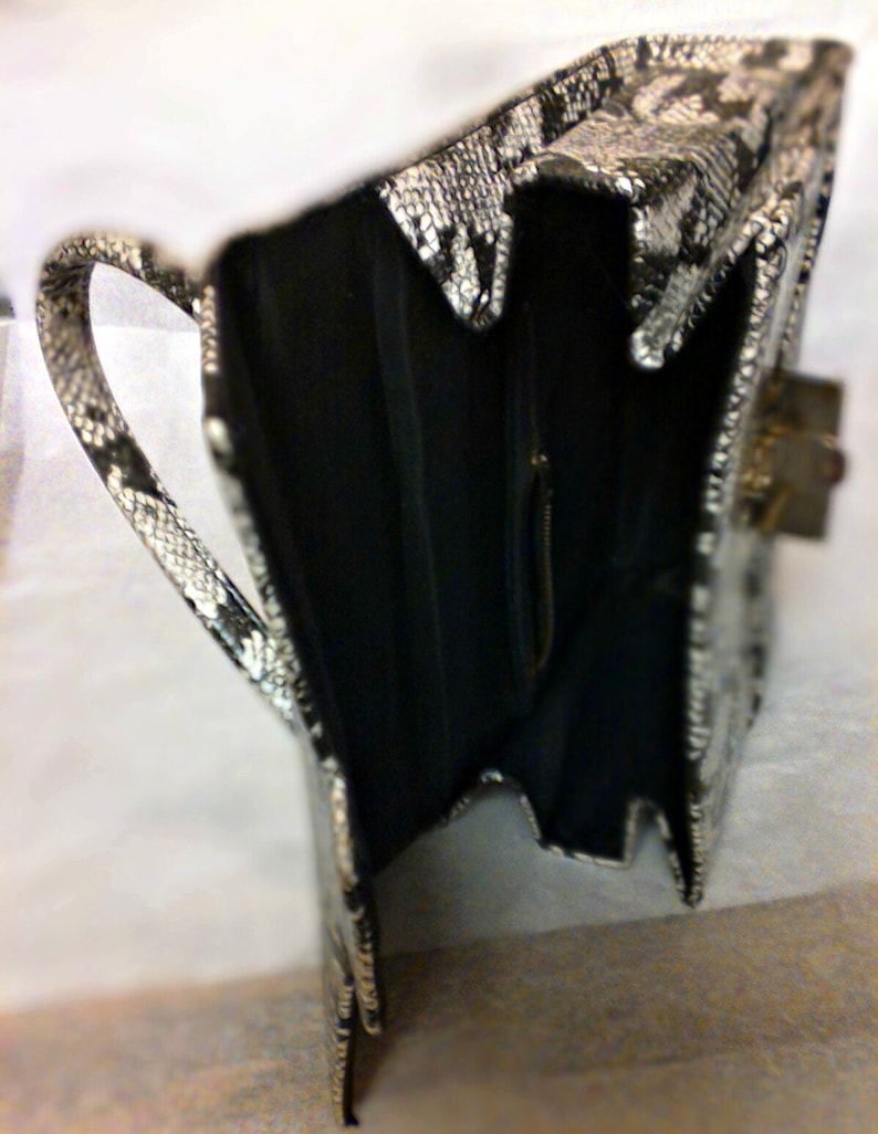 Ladies Faux Snake Skin Hand Bag - Etsy