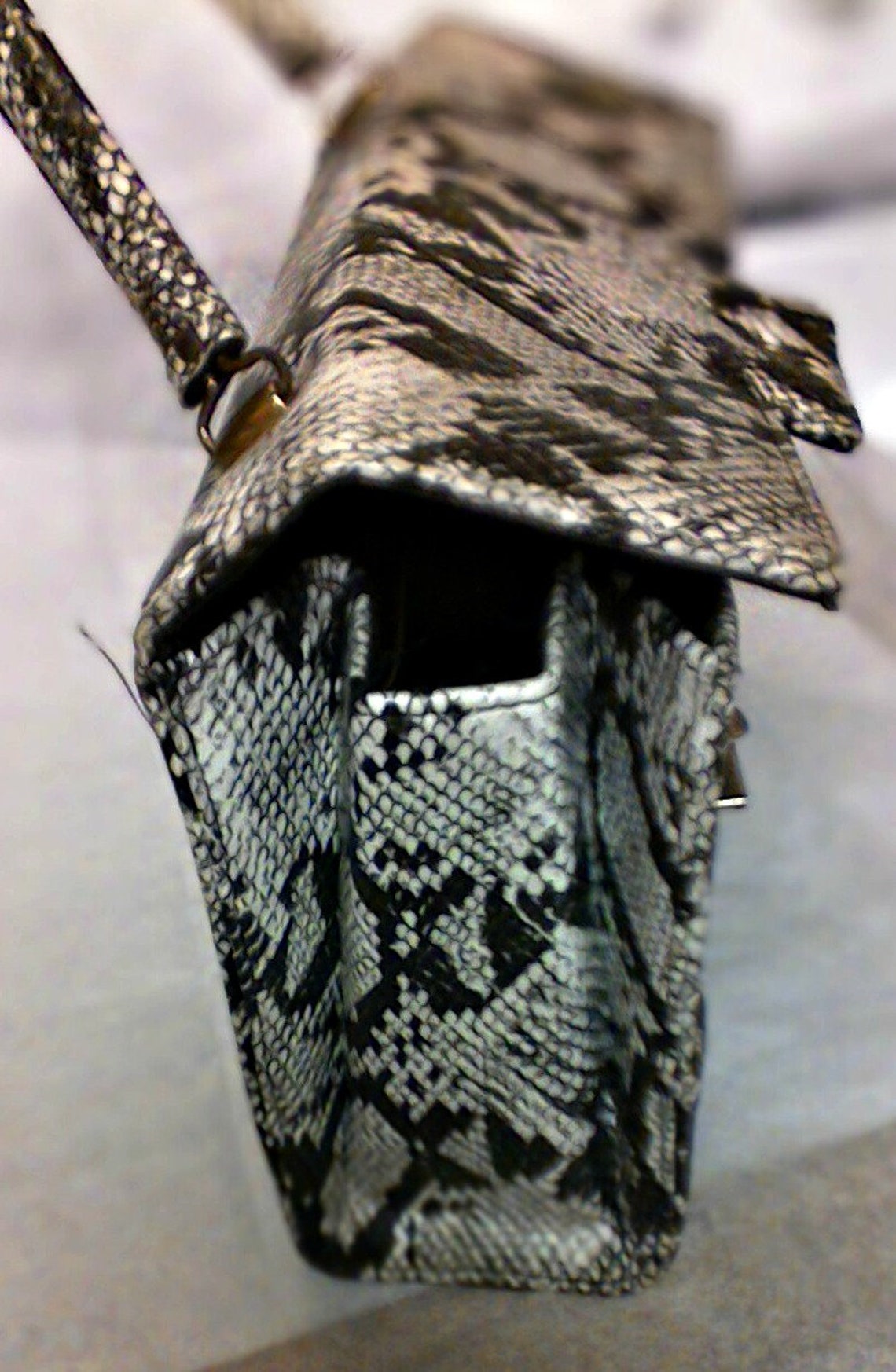 Ladies Faux Snake Skin Hand Bag - Etsy