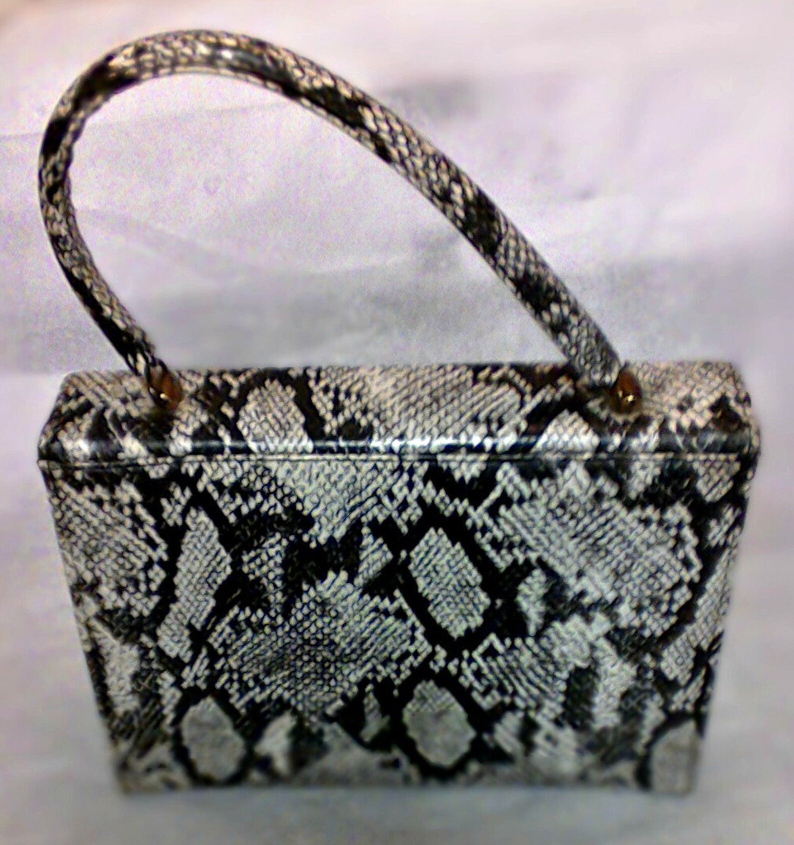 Ladies Faux Snake Skin Hand Bag - Etsy