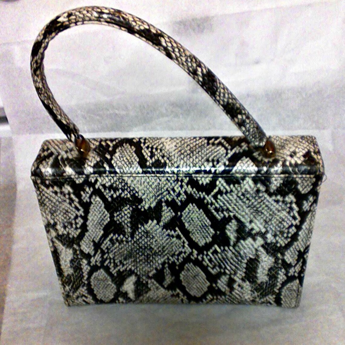 Ladies Faux Snake Skin Hand Bag - Etsy