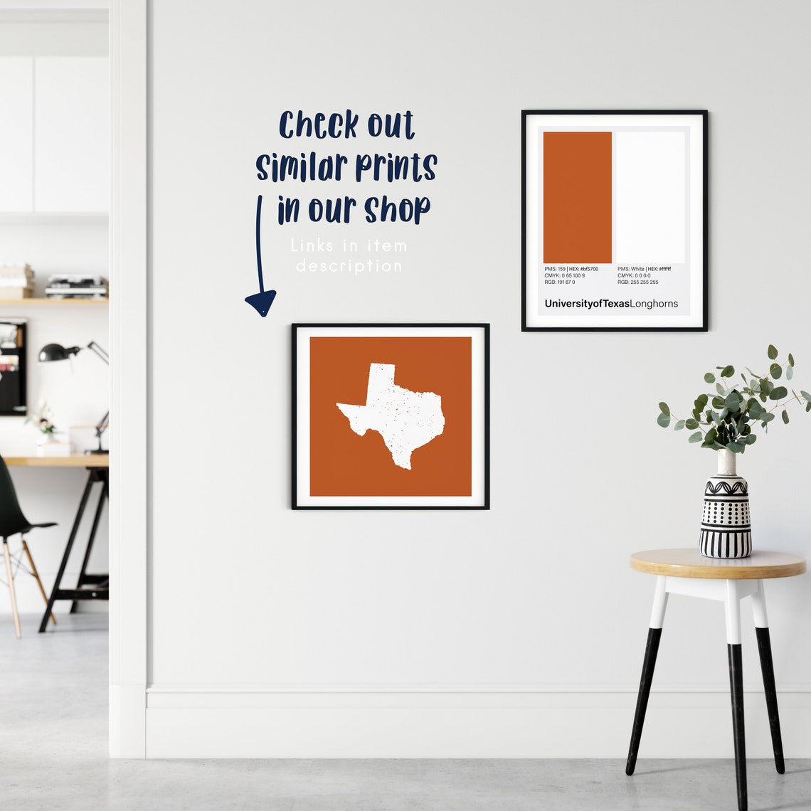 University of Texas School Colors Pantone Poster Texas | Etsy