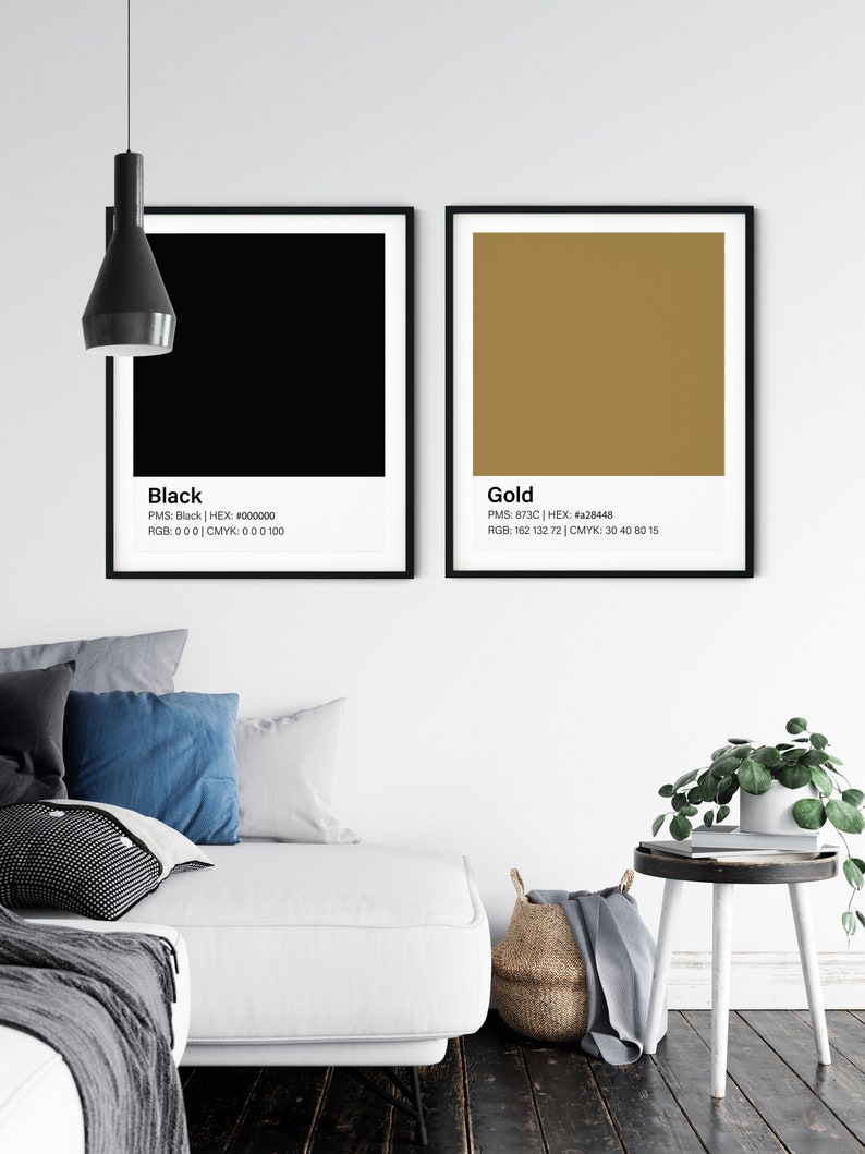 Vanderbilt University School Colors Pantone Set of Prints | Etsy