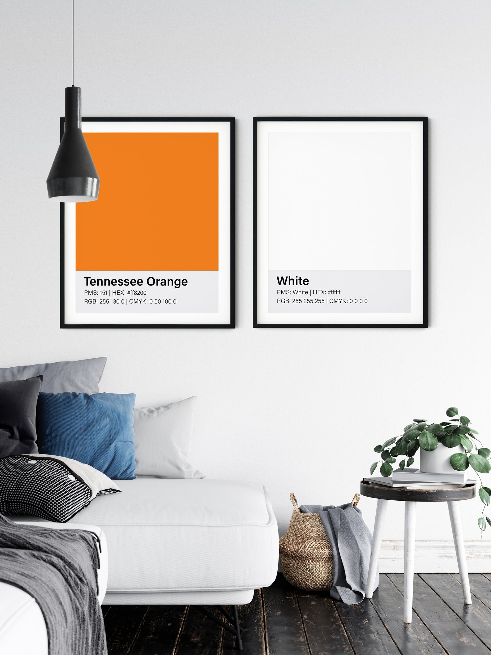 Tennessee Colors Pantone Prints University of Tennessee | Etsy
