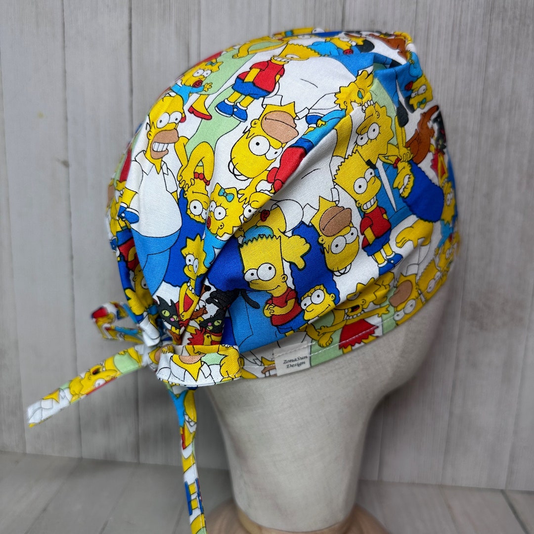 Animated Sitcom Unisex Tie-back Scrub Cap for Men/women, Pop Culture ...