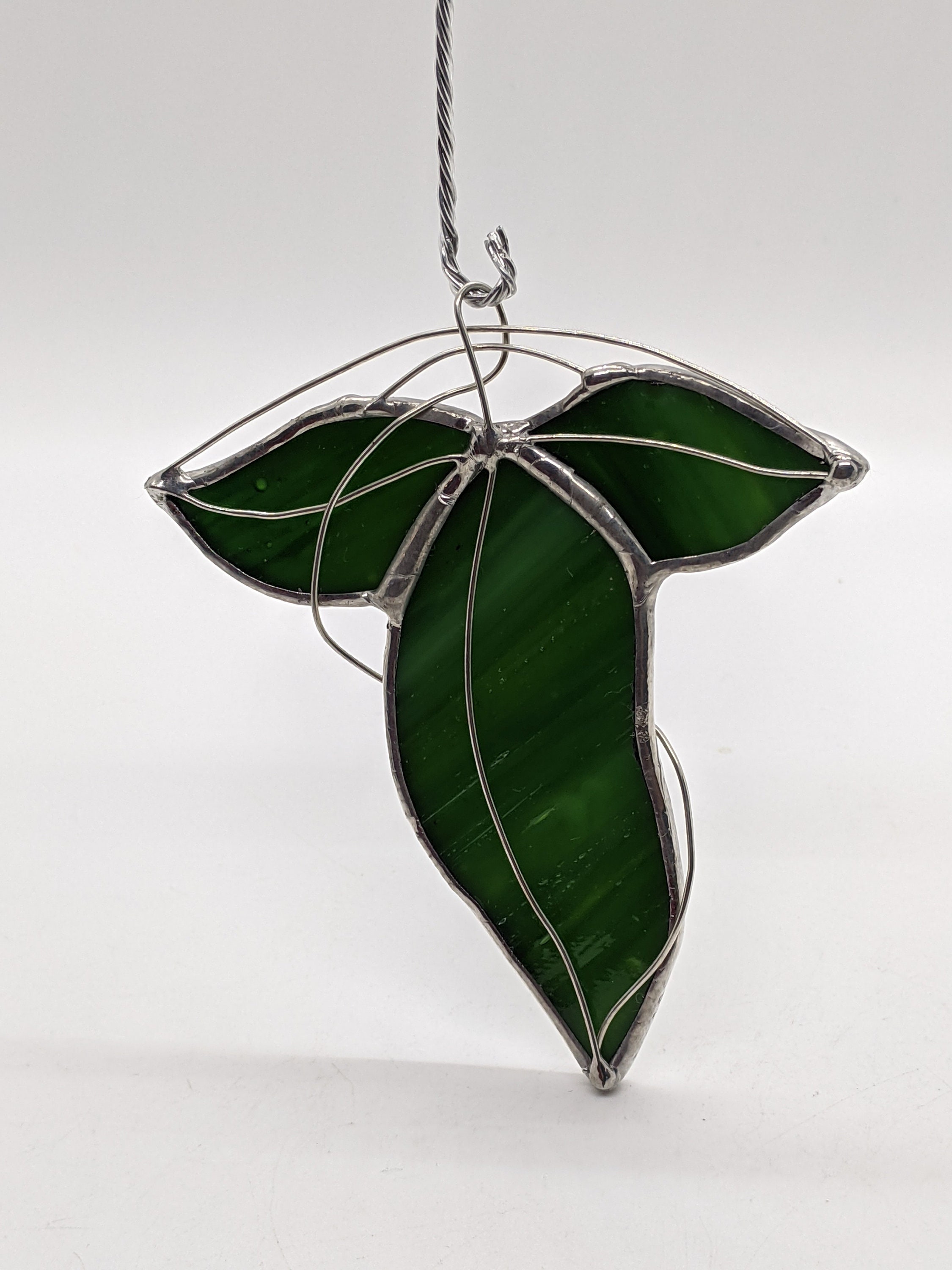 Stained Glass Leaf of Lothlorien Ornament | Etsy