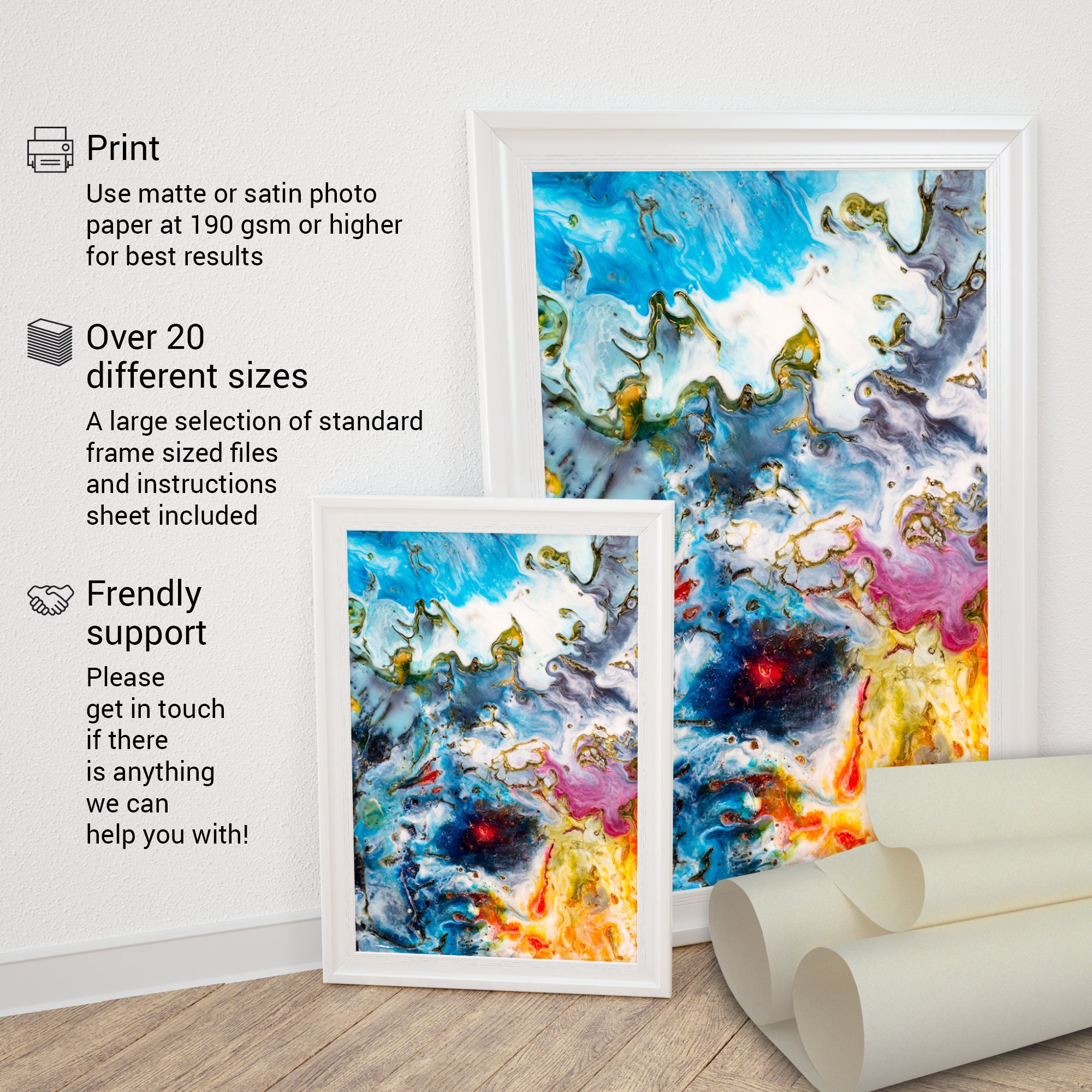 ABSTRACT PRINTS Printable Wall Art Digital Download Modern Wall Art ...