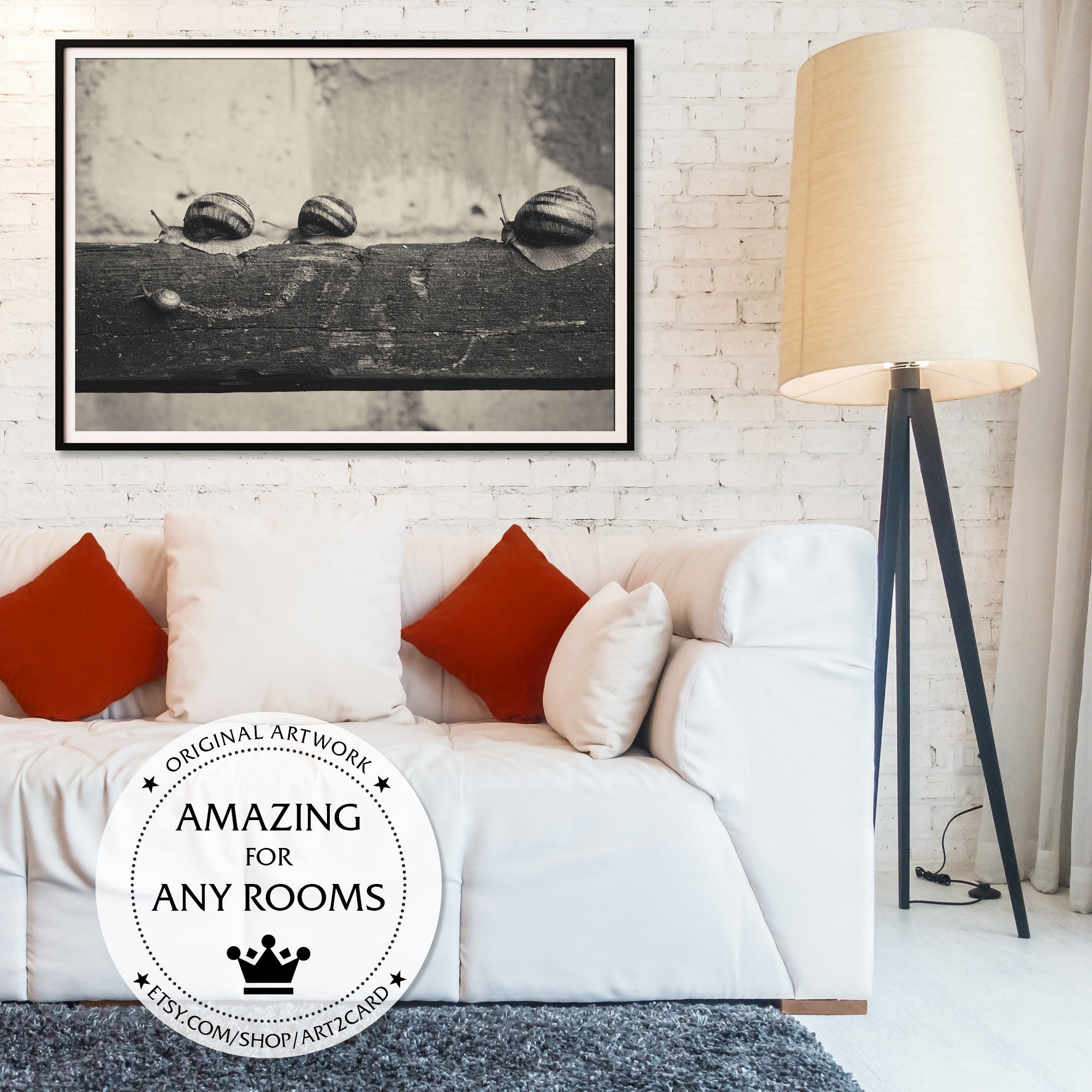 Snails Nature Sepia Wood Macro Humor Big Small Exclusive Souvenir ...