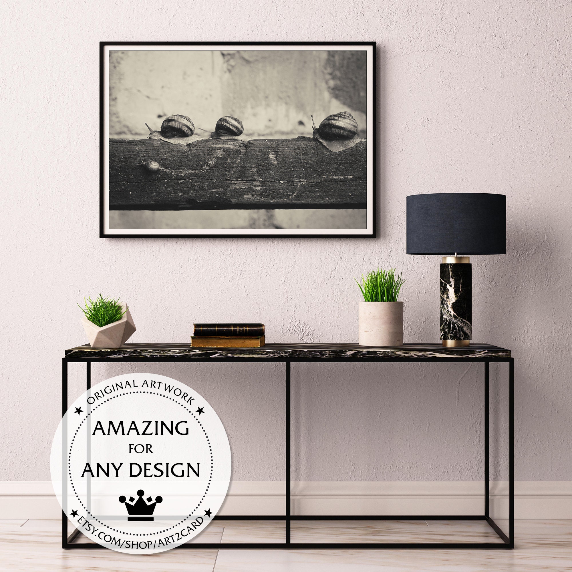 Snails Nature Sepia Wood Macro Humor Big Small Exclusive Souvenir ...