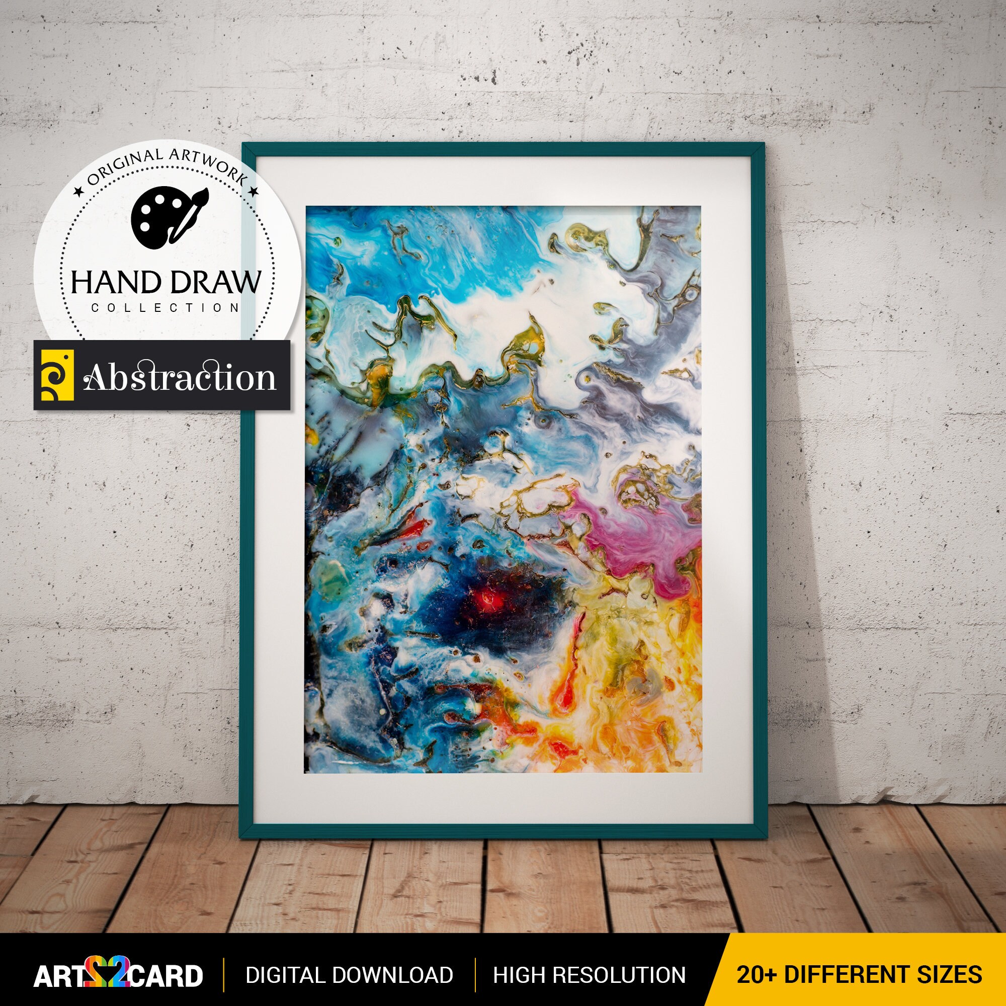 ABSTRACT PRINTS Printable Wall Art Digital Download Modern Wall Art ...