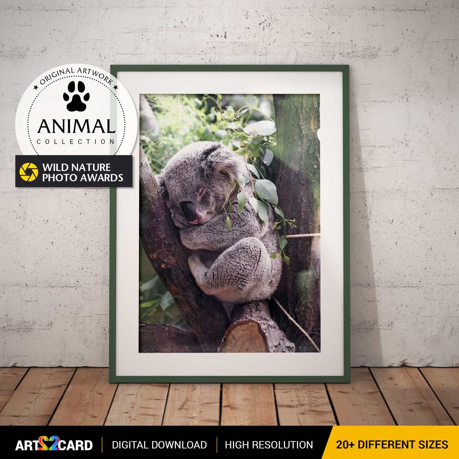 Koala Wild Animal Digital Download Wall Art Print Printable Room Large ...