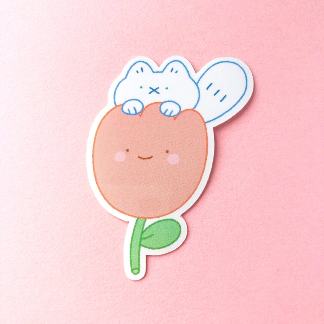 Muji Tulip Vinyl Sticker - Etsy
