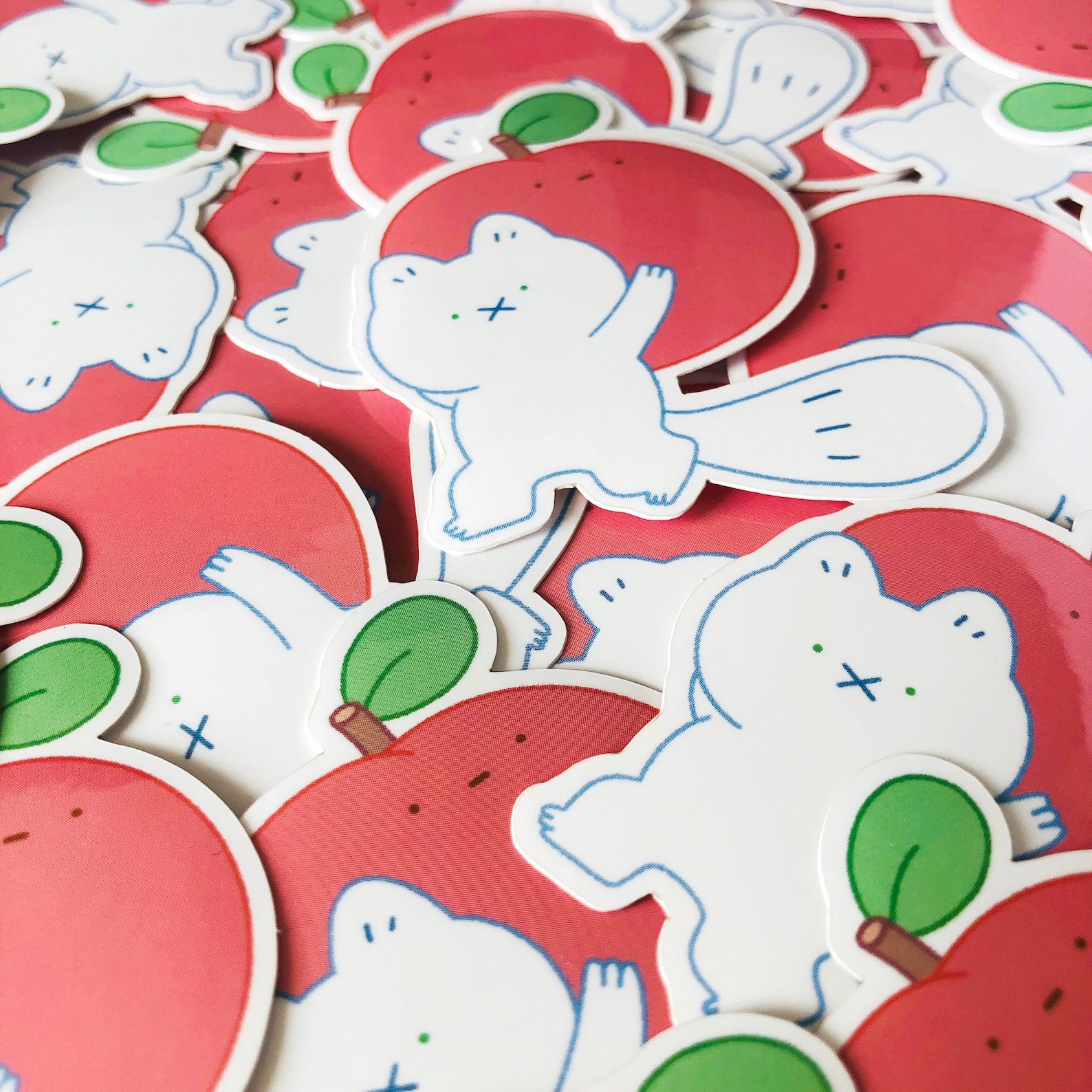 Muji Apple Vinyl Sticker | Etsy