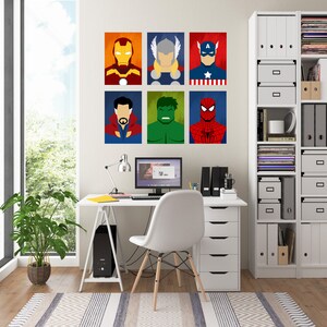 Set Posters Minimalist of 6 Pcs Decor Poster Set Poster Wall - Etsy