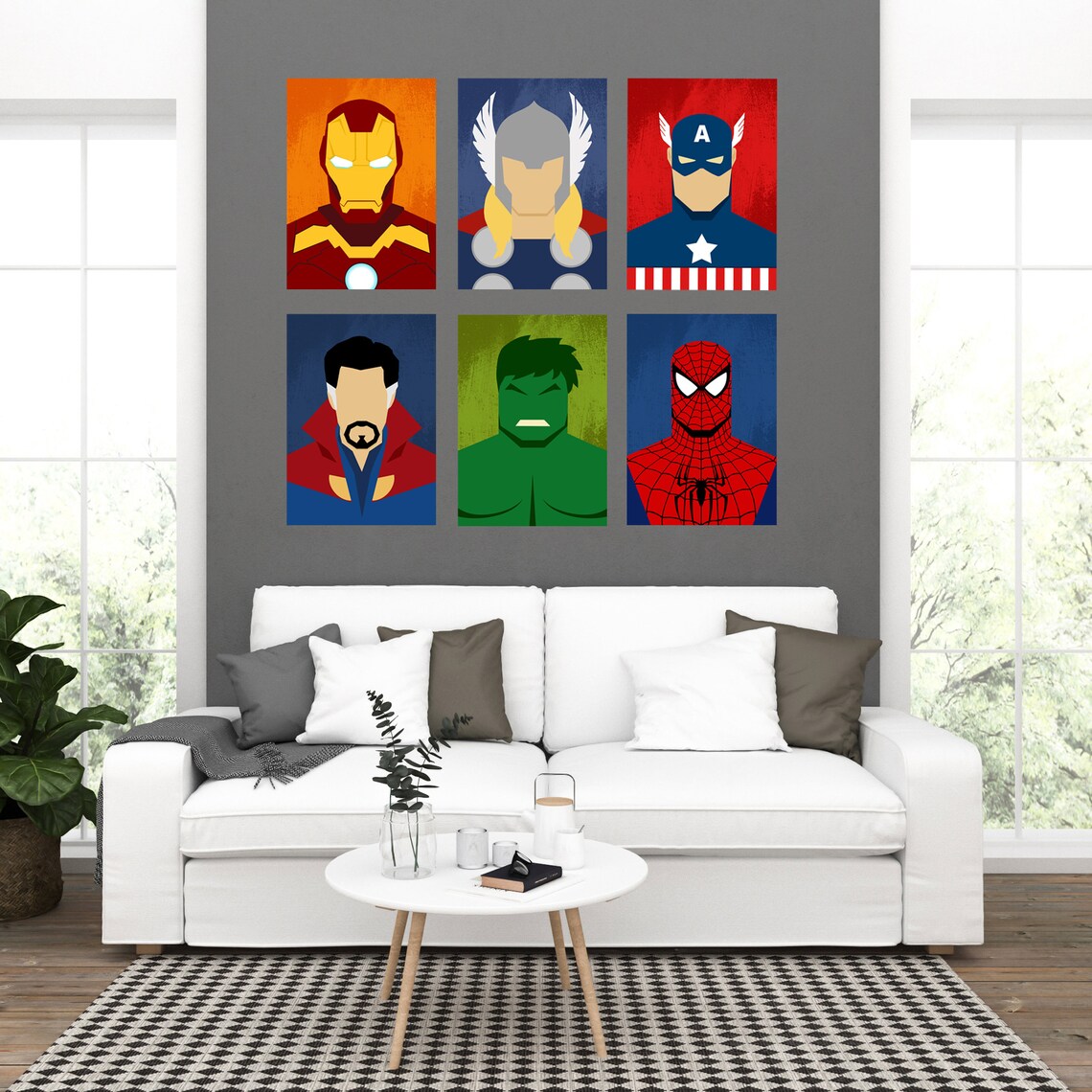 Set Posters Minimalist of 6 Pcs Decor Poster Set Poster Wall - Etsy