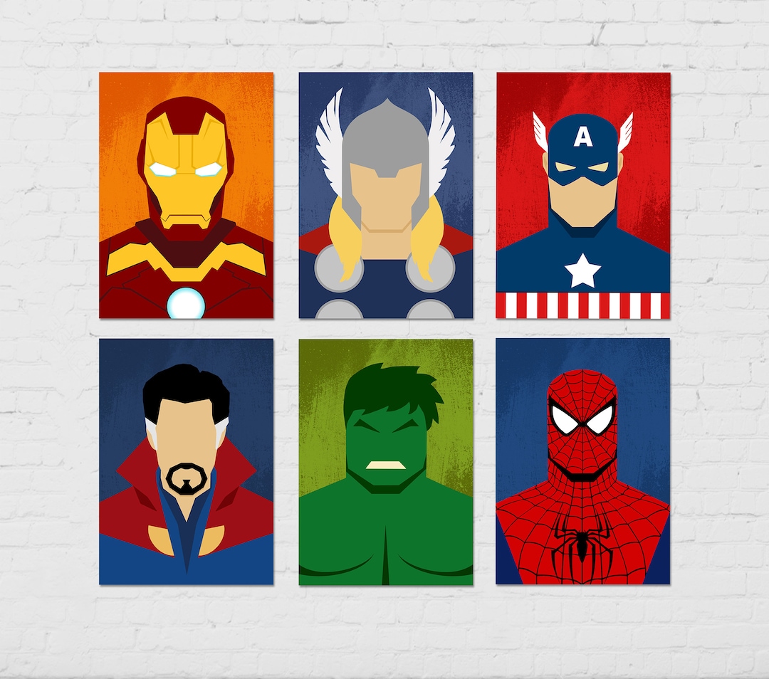 Set Posters Minimalist of 6 Pcs Decor Poster Set Poster Wall - Etsy