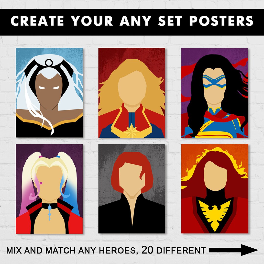DIY Set Posters, Heroes Poster Wall Art, Create Your Any Set Posters ...