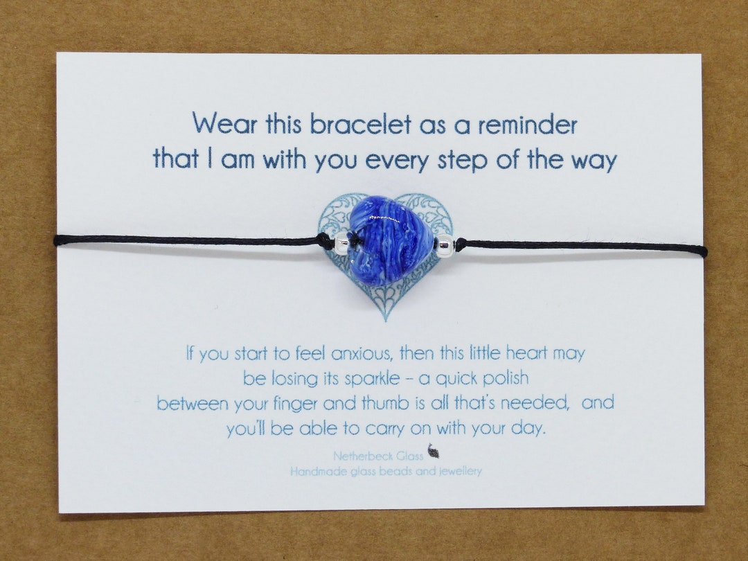 Anxiety Bracelet Gift. Mental Health Stress Tough Times Mindfulness ...