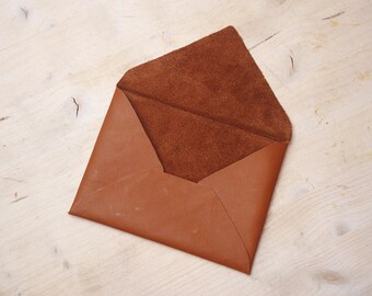 Leather envelope | Etsy