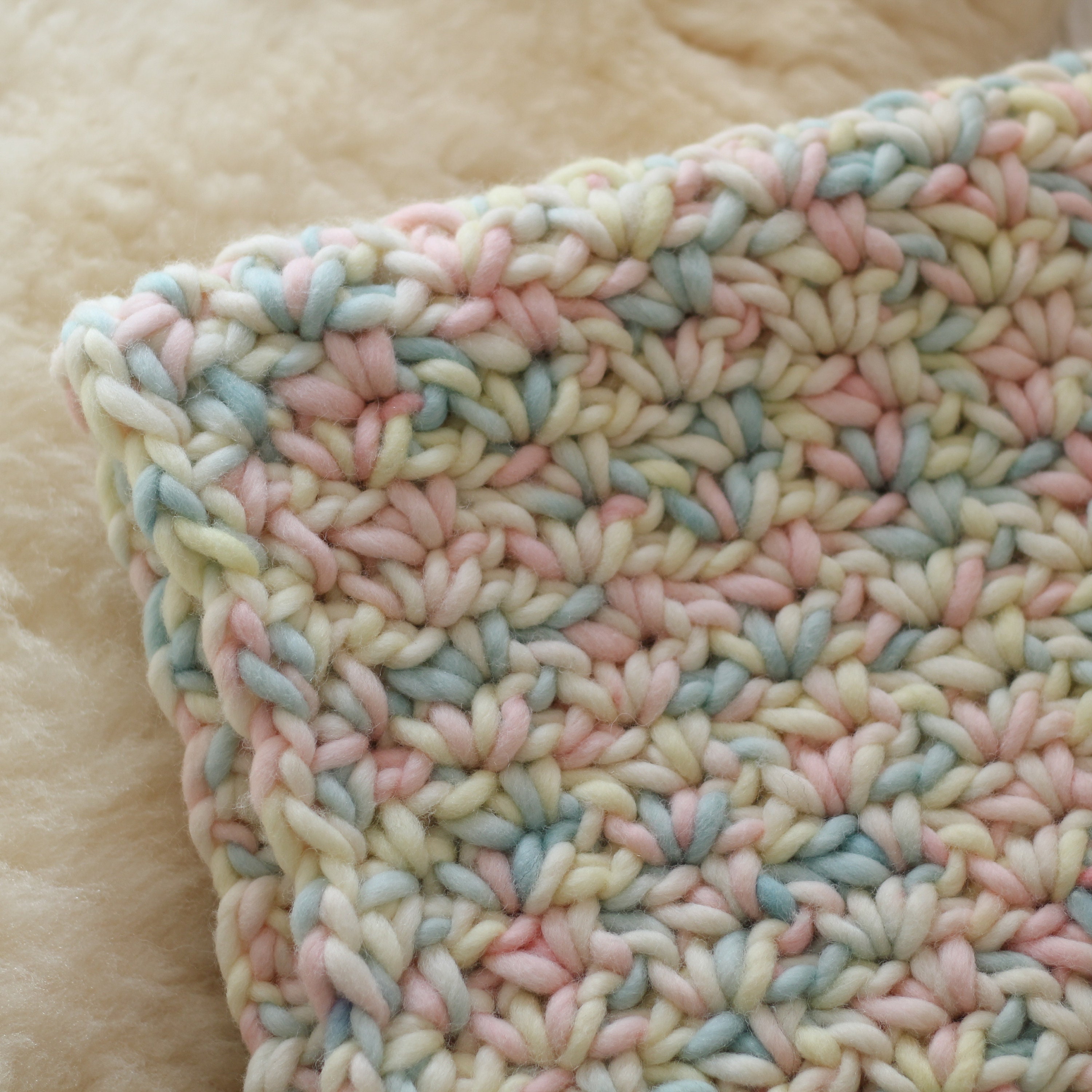 Crochet Pattern Chunky Baby Blanket Marshmallow Blanket - Etsy