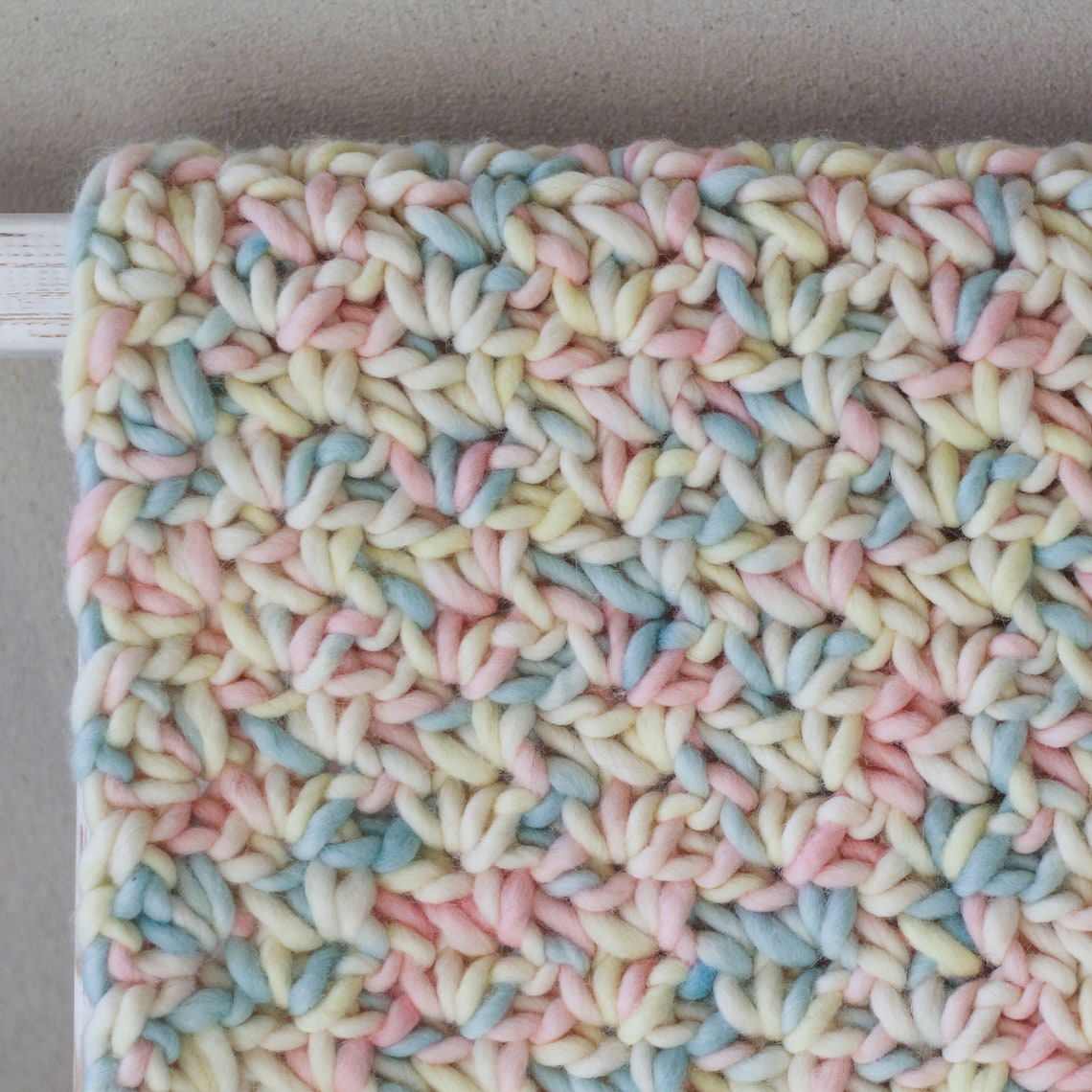 Crochet Pattern Chunky Baby Blanket Marshmallow Blanket - Etsy