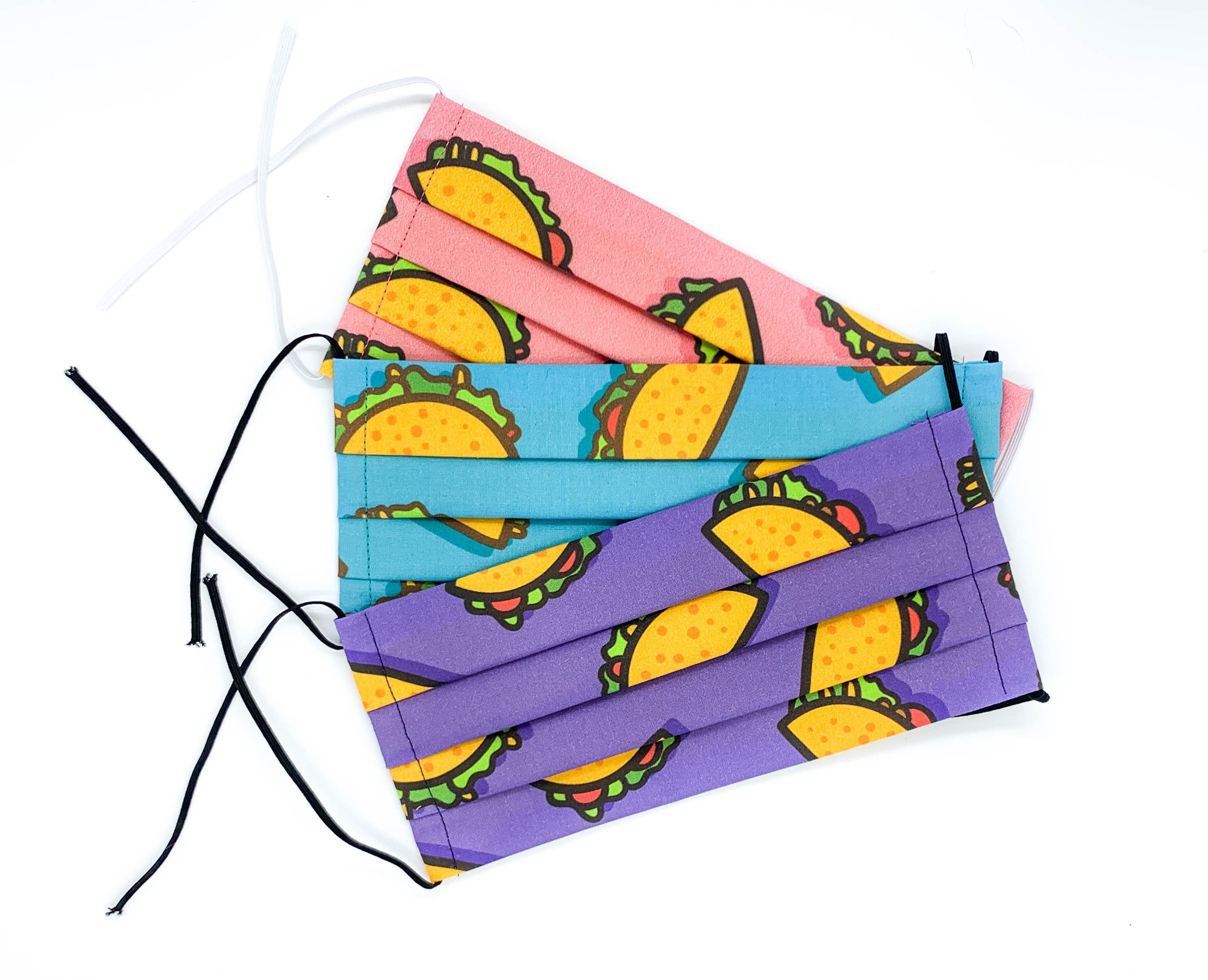 Pizza Party Taco Tuesday Happy Food Face Mask Reusable Mask - Etsy