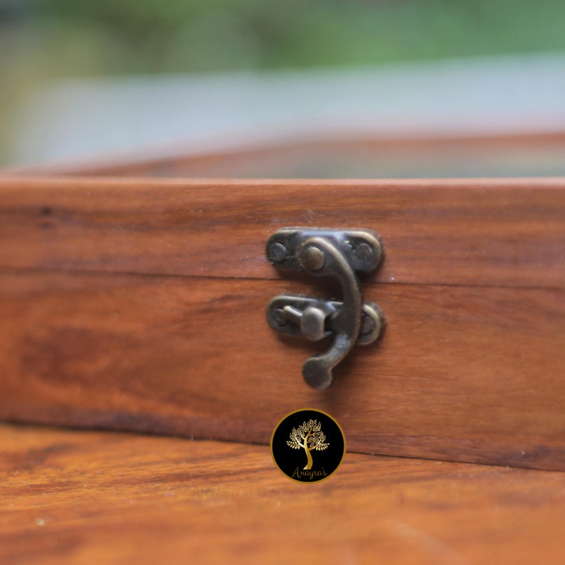 Rosewood Spice Box / Masala Box With Glass Top - Etsy